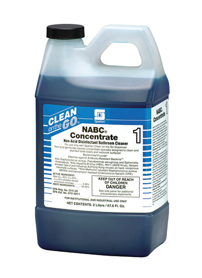 SOD SPA4716 SPARTAN COG NABC CLEANER DISINFECTANT FOUR 2L CARTRIDGES ...